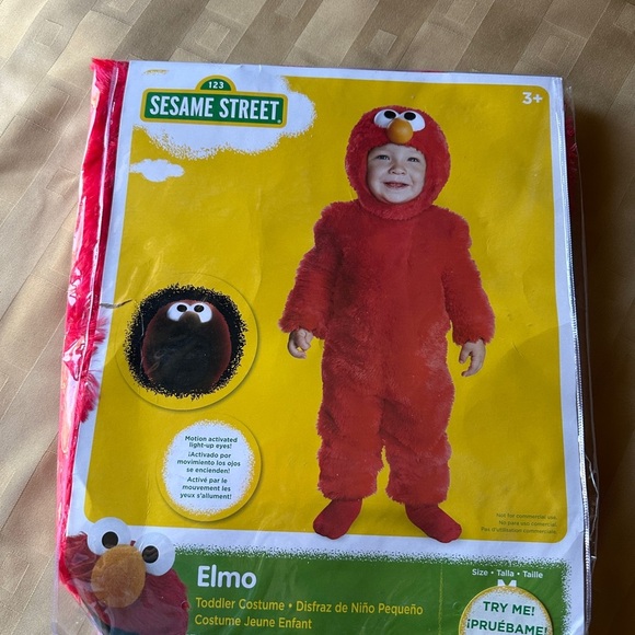 Sesame Street | Costumes | Sesame Street Elmo Toddler Costume Red Size ...